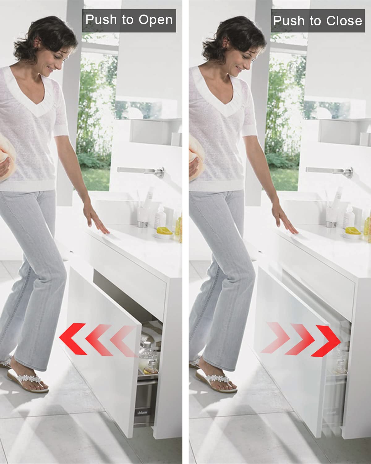 Snapklik.com : Magnetic Push Latches For Cabinets 10 Pack Push To Open ...