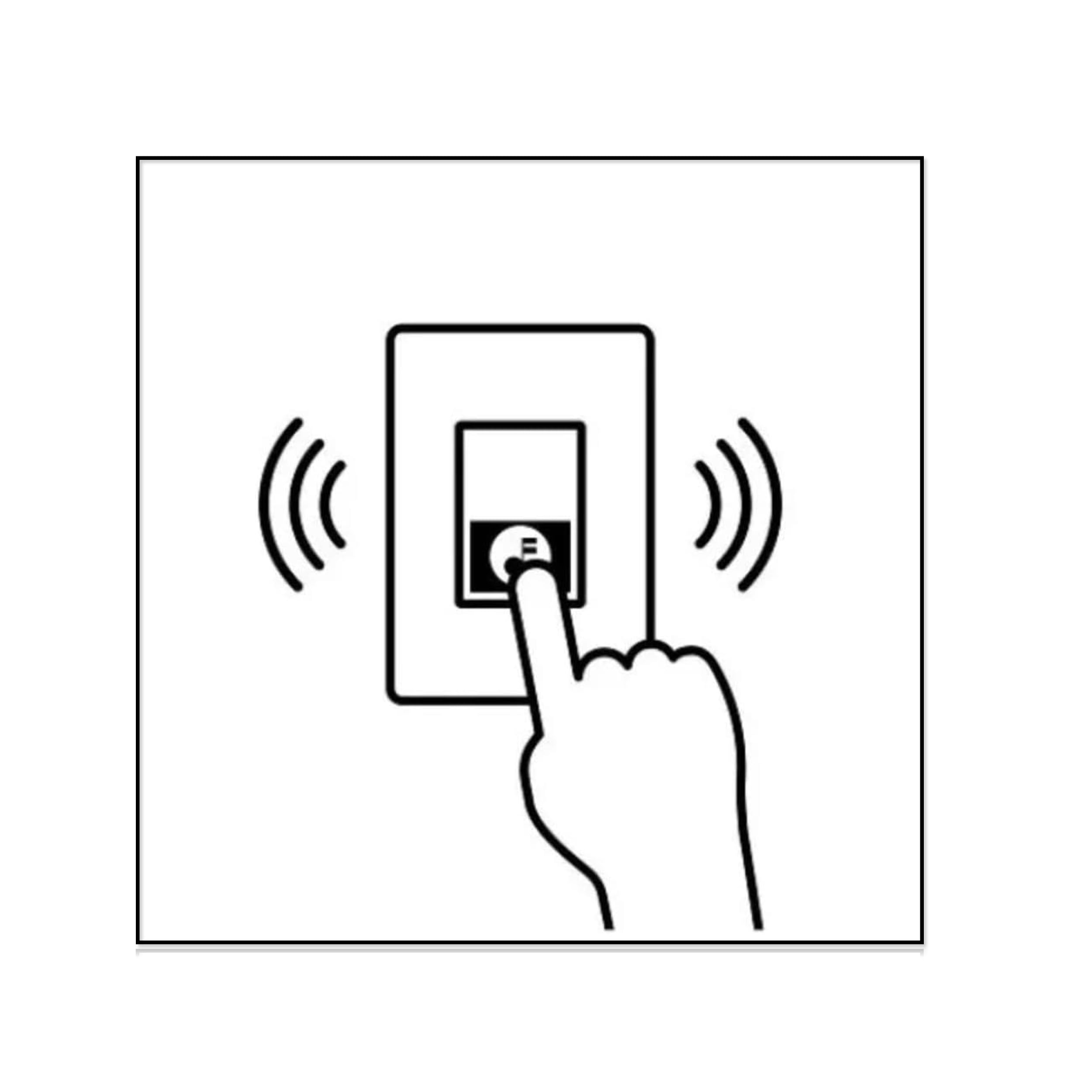 Señalamiento Letrero Toque El Timbre 19 X 14 Cm Estireno C40 : Amazon ...