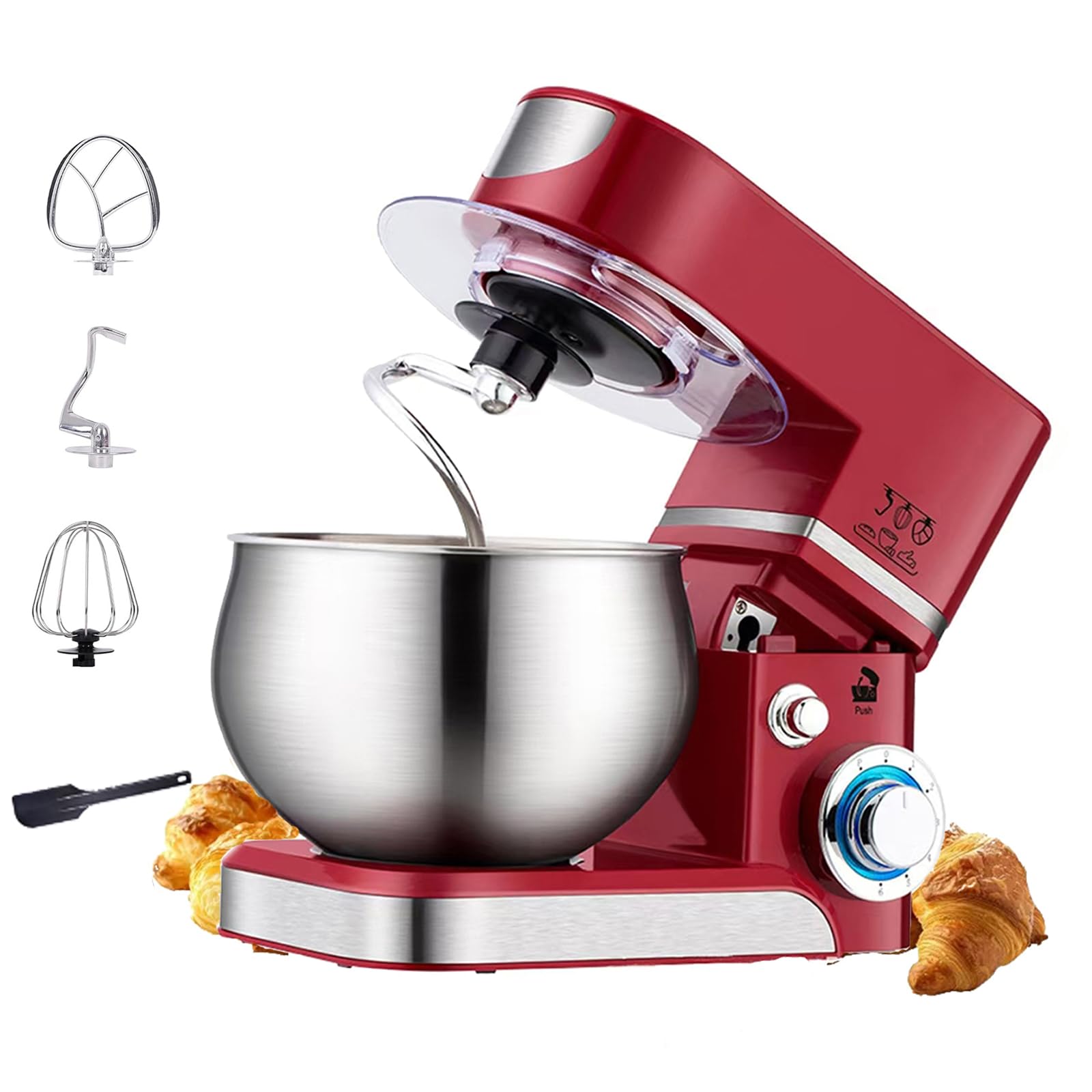 Stand Mixer, 5 Qt,1000W, 6-Speed Tilt-Head Electric Mixer, Portable ...