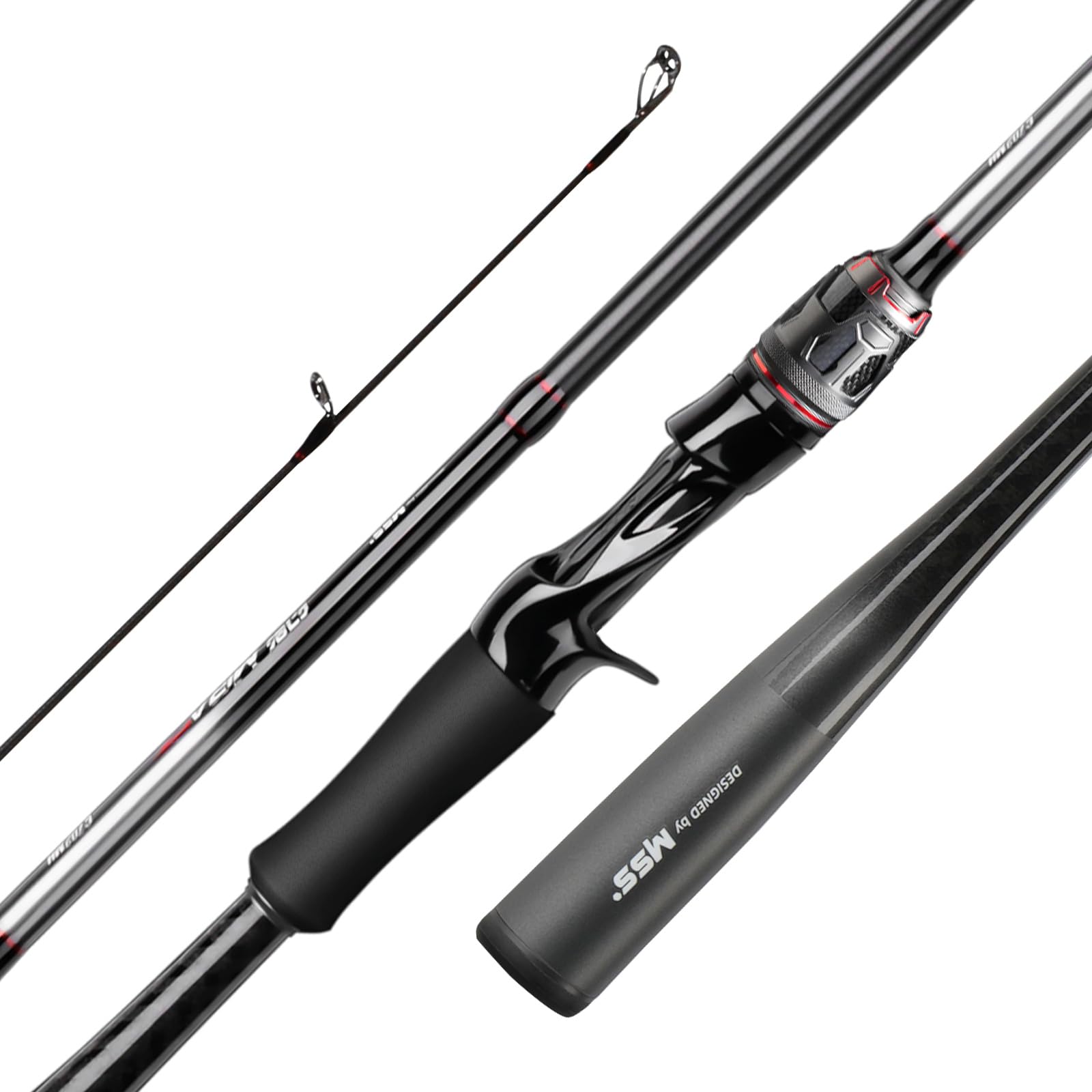 Magic Shadow Fishing Rod - 2-Piece Mod-Fast Spinning and Casting Rod ...