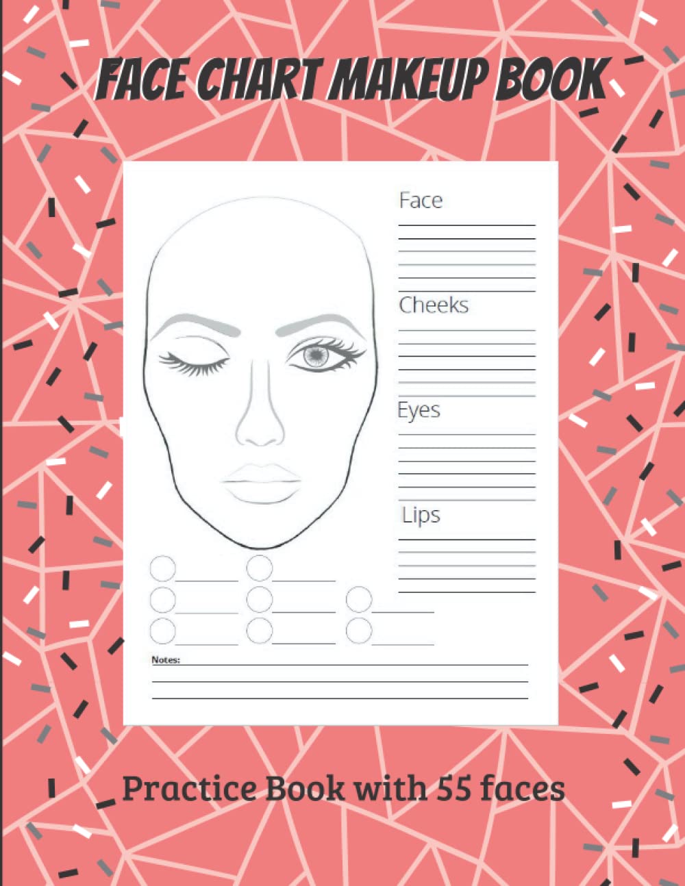 Face Chart Makeup Book | Face Charts For Makeup Practice: 8.5 x 11 ...
