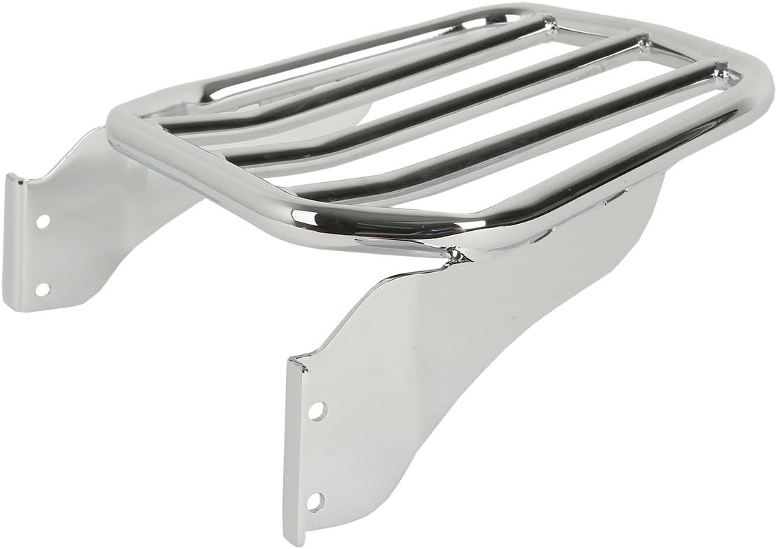 Amazon.com: Motorcycle Chrome Detachable Rear Backrest Sport Sissy Bar ...