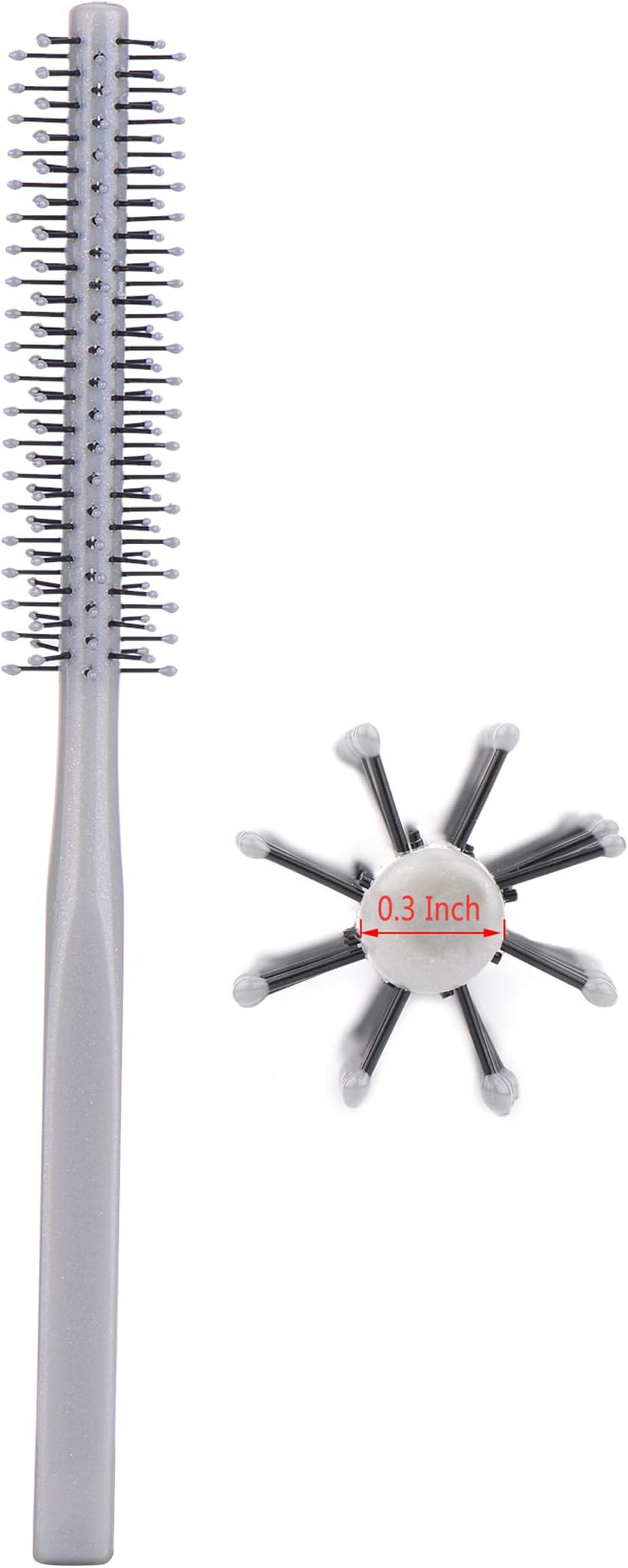 Amazon.com : Geiserailie 2 Pieces Thick Round Hair Comb Bristle Blow ...