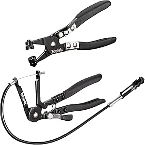 Toolwiz 2 Lot Pince Collier Durite, Pinces à Collier de Serrage de à Ressort, Comprendune Bande ...