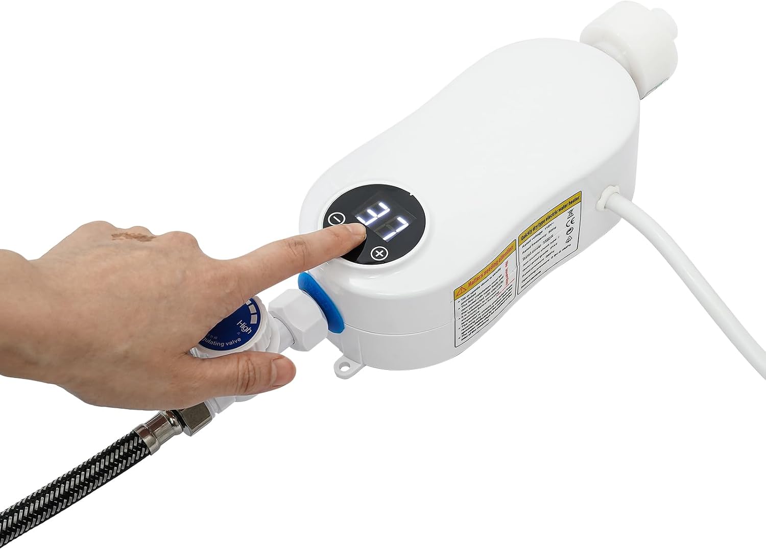 3500W Mini Hot Water Heater Under Sink, 110V Thermostatic Washing ...