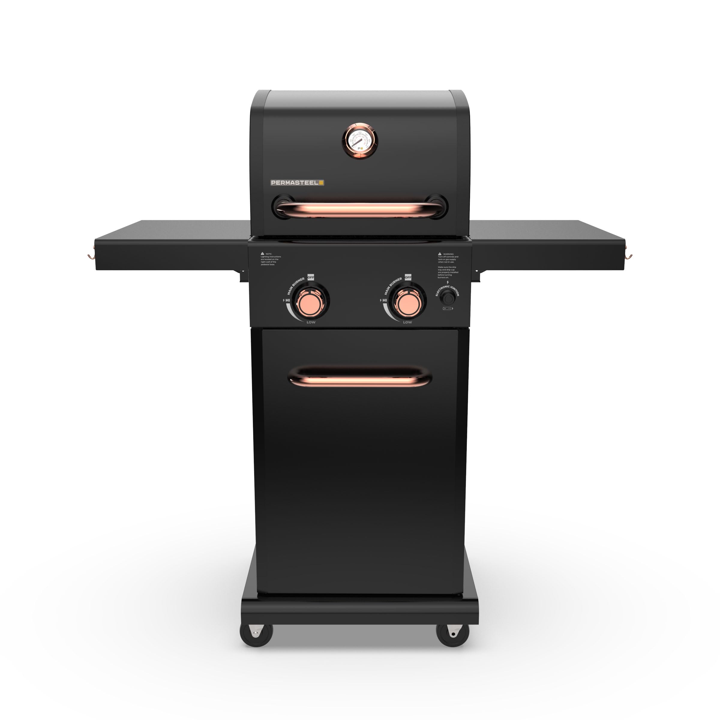 Amazon.com: Permasteel 2-Burner Gas Grill, Foldable Side Tables ...