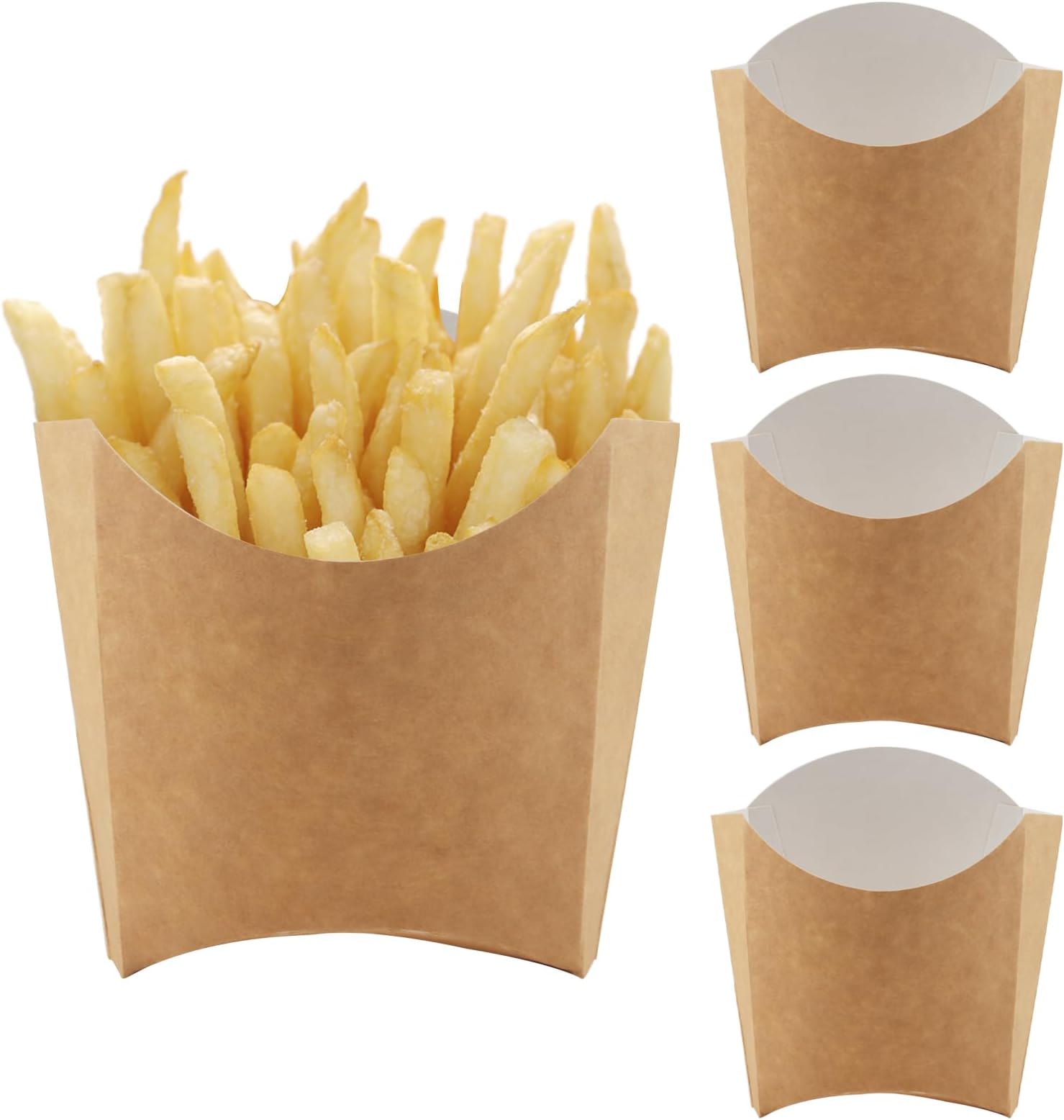 Amazon.com: Disposable Snack Containers/French Fry Box Holders Cups ...