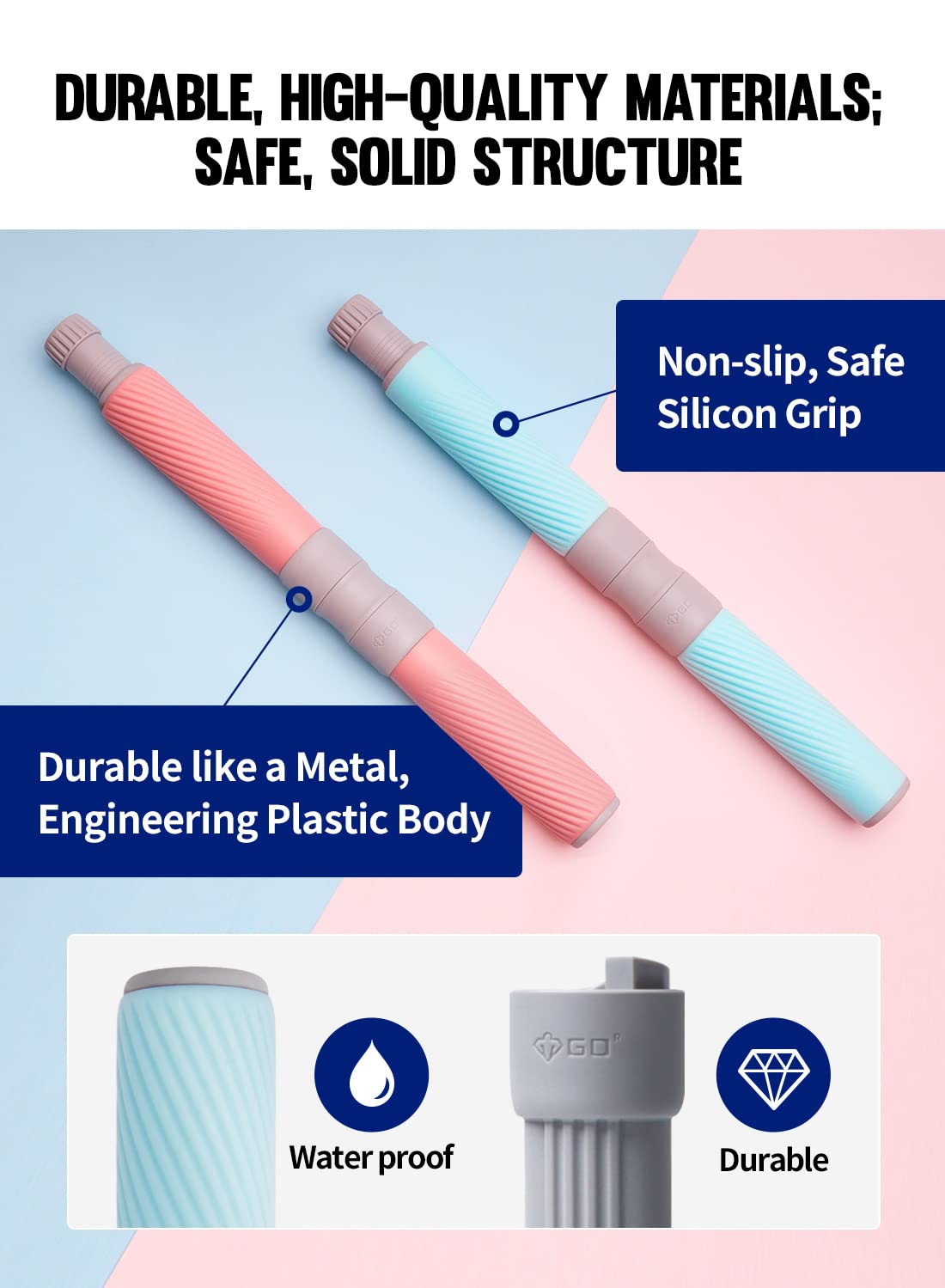 Snapklik.com : Twist Grip Adjustable Resistance Bar For Wrist Strength ...