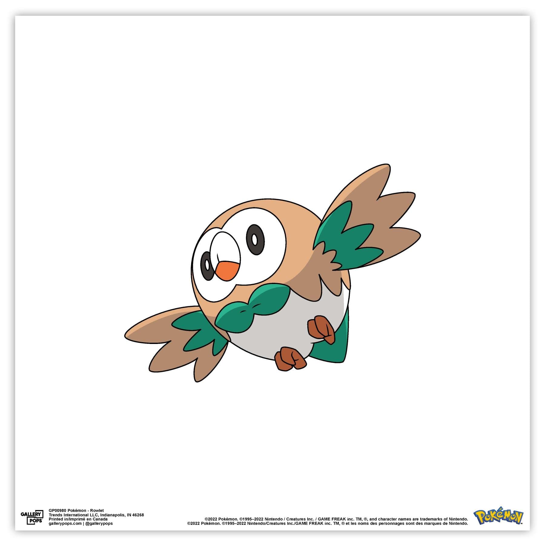 Amazon.com: Trends International Gallery Pops Pokemon - Rowlet Wall Art ...