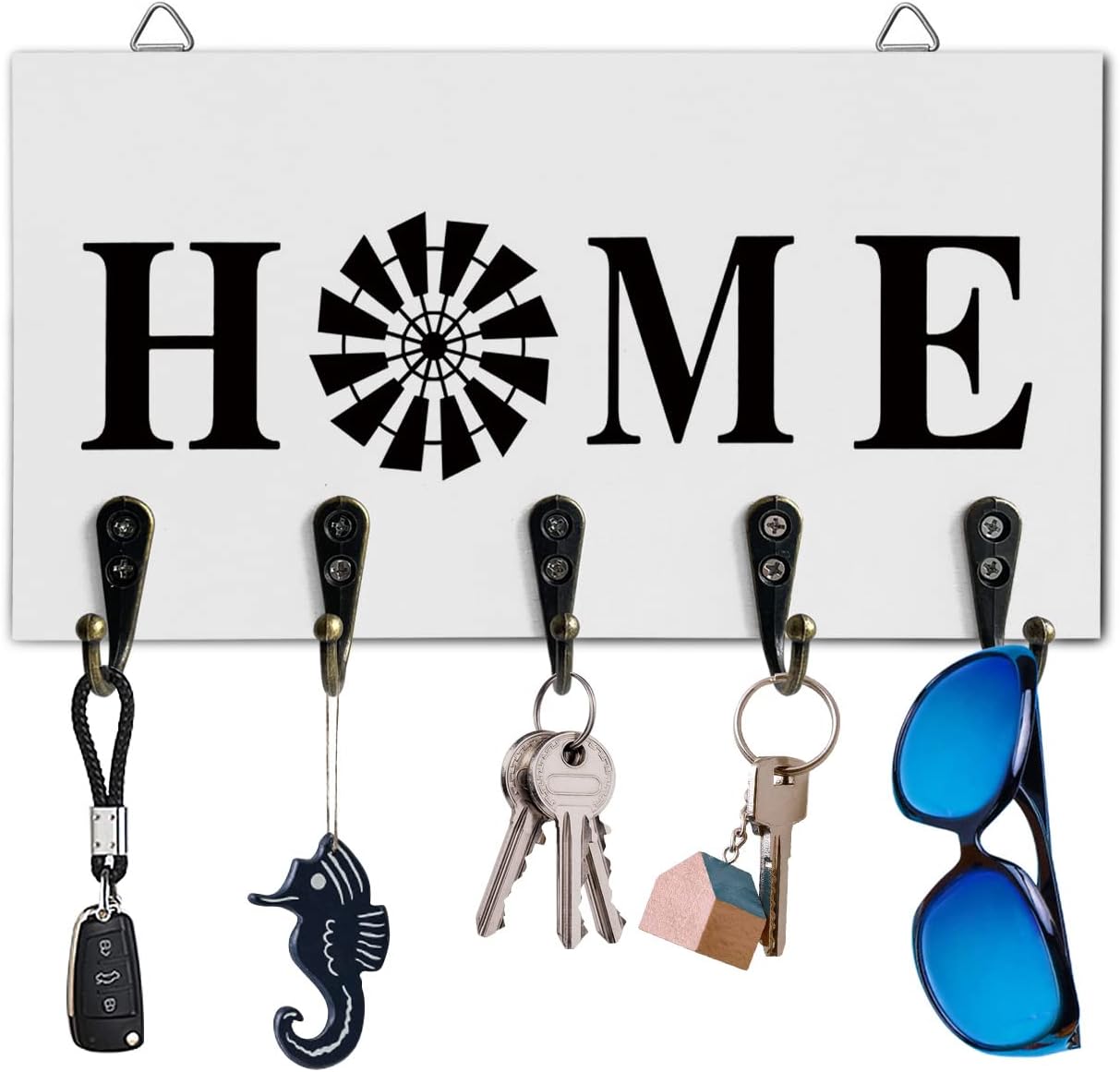 Amazon.com: Decorative Key Holder for Wall Decor Farmhouse Home Text ...