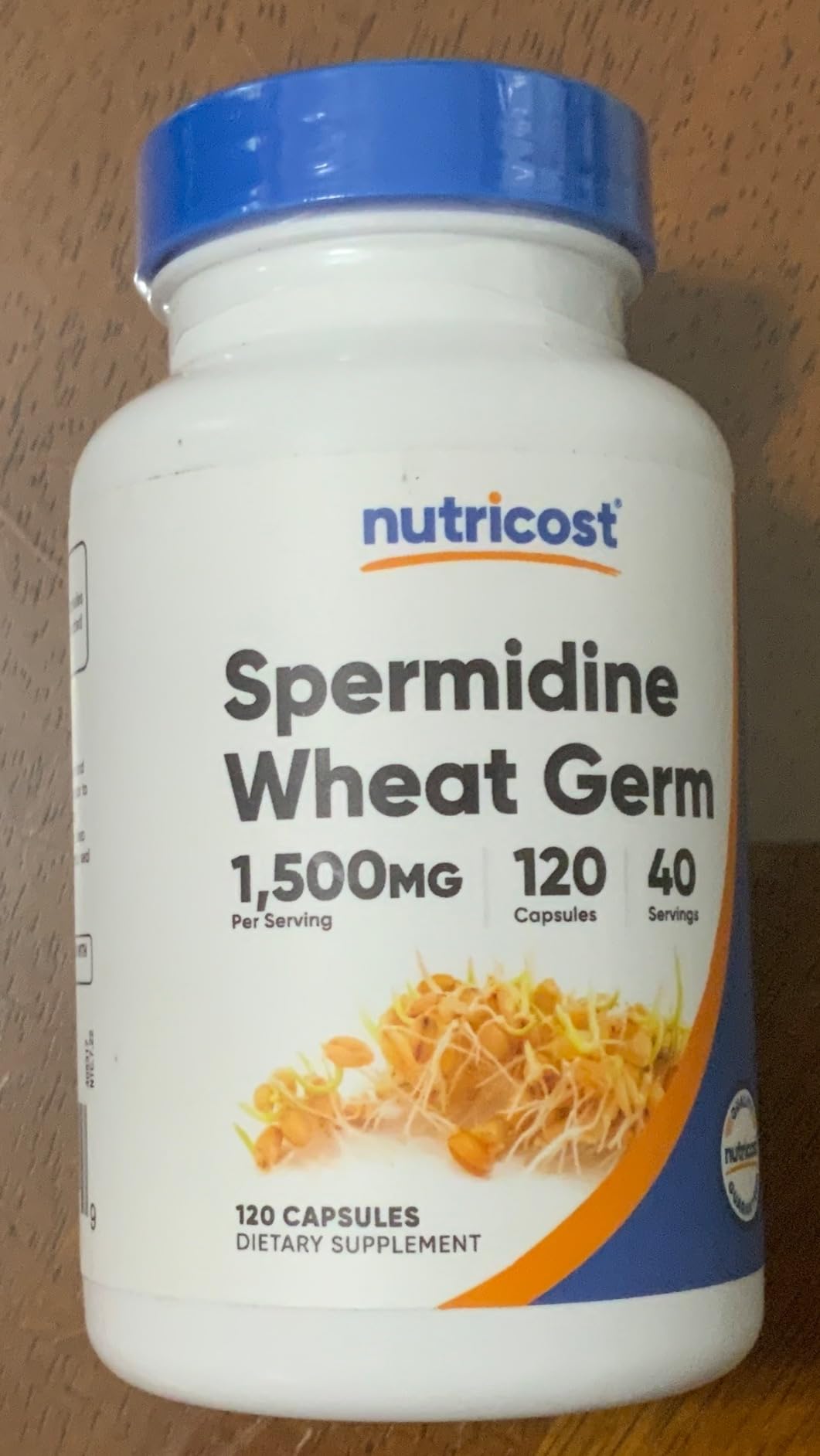 Amazon.com: Nutricost Spermidine Wheat Germ Extract Supplement, 1500mg Wheat Germ Extract, 120 ...