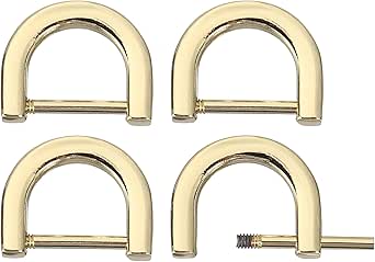 Amazon.com: uxcell D-Rings Screw in Shackle, Zinc Alloy Horseshoe U ...