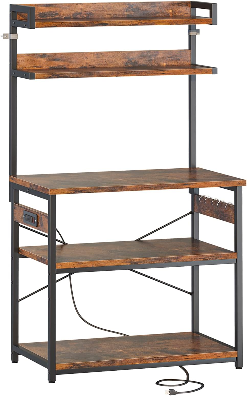 Amazon.com - ODK Bakers Rack with Power Outlet, Coffee Bar with Storage ...