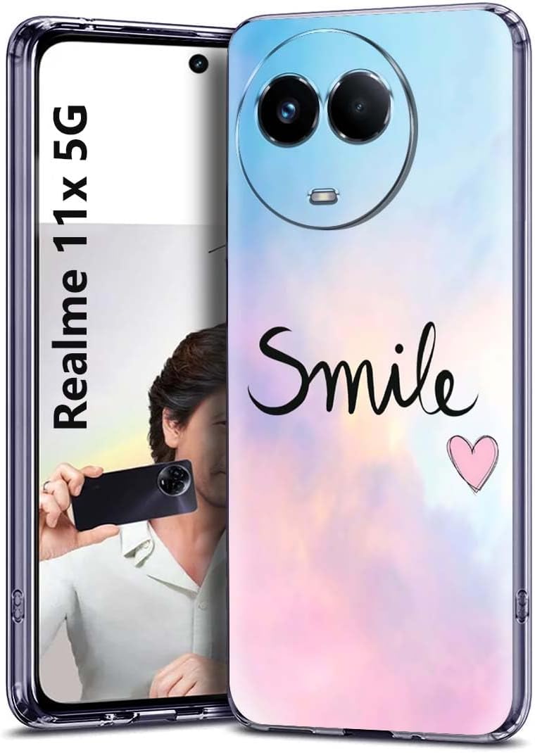 Fashionury Soft Silicon Slimfit Back Cover for Realme 11x 5G Stylish ...