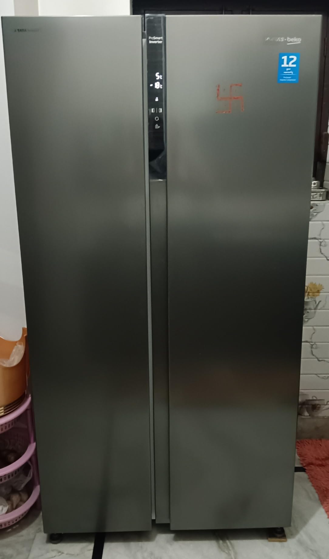 Voltas Beko, A Tata Product 472 L Side by Side Frost Free Refrigerator ...