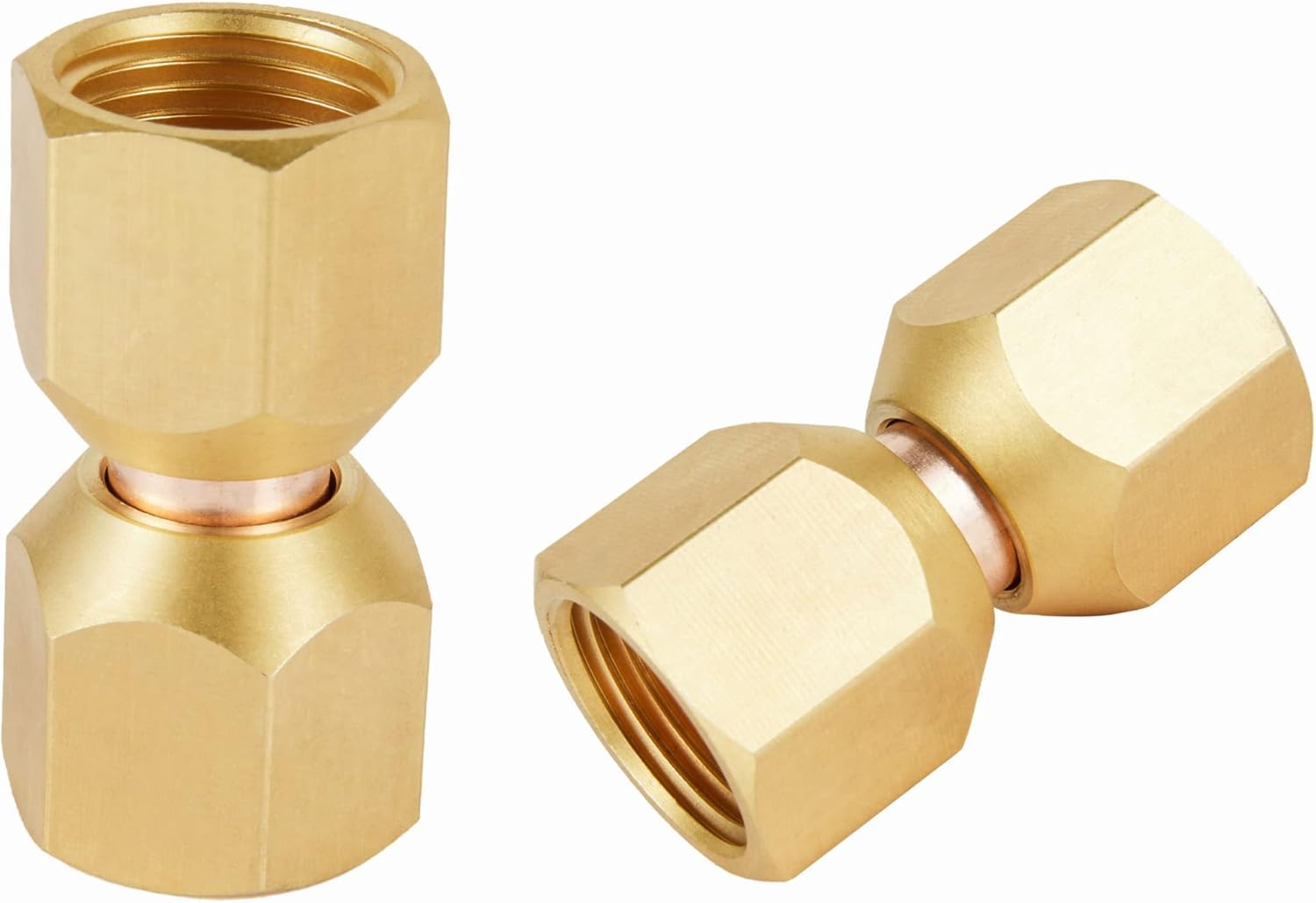 Amazon.com: EFIELD 1/2" Female Flare Swivel Brass Adapter, Flare Tube ...