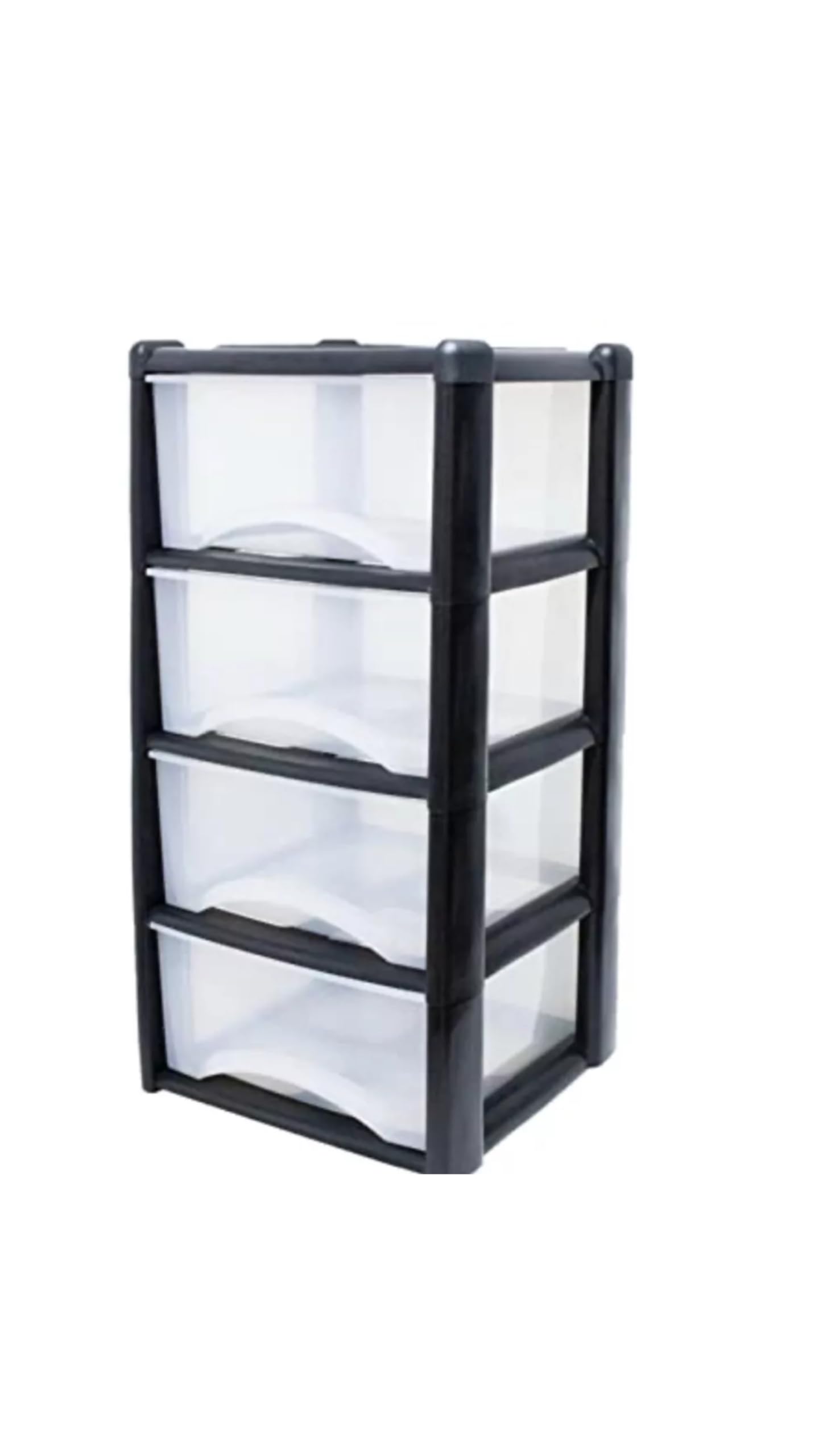 4 Drawer Plastic Storage Tower Unit Organizer Home Office School ...