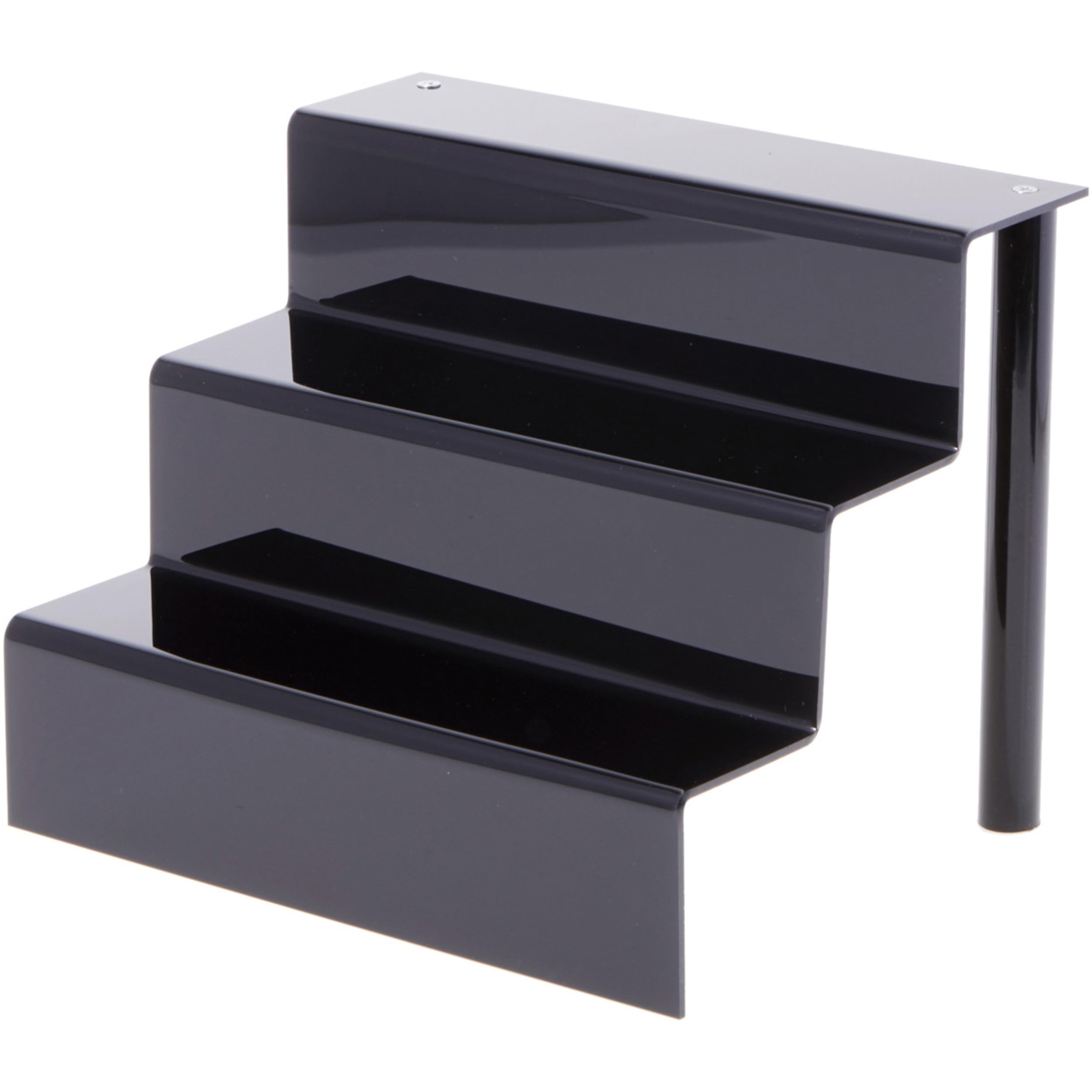 Amazon.com: Plymor Black Acrylic 3-Step Display Stairs, 7.75" H x 10" W ...