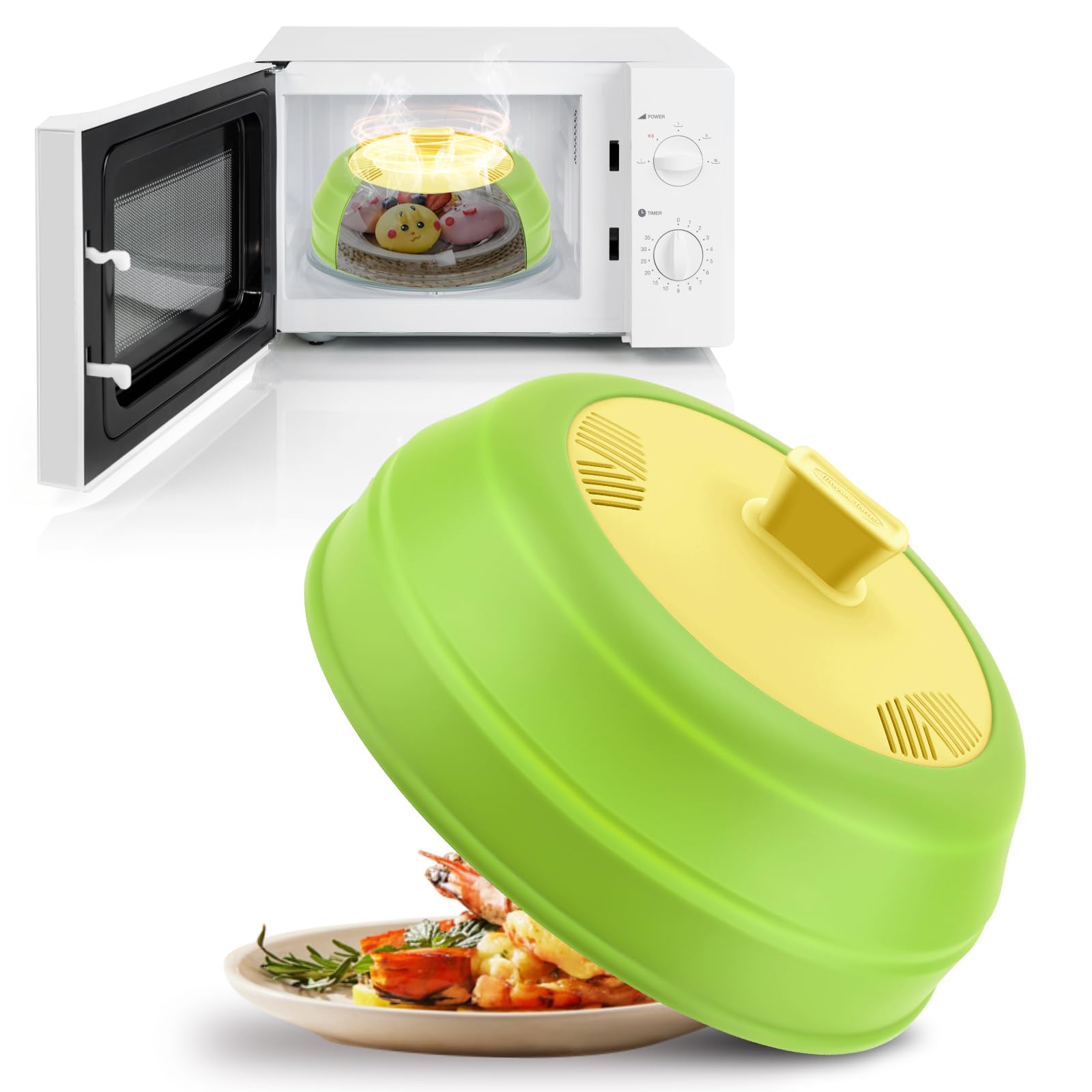Amazon.com: Microwave Cover for Food,Maywe Tanso 11 Inch Microwave ...
