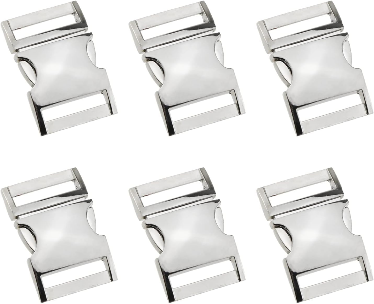 Amazon.com: heyous 6PCS 3/4'' (20mm) Zinc Alloy Metal Buckle Double ...