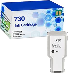 Amazon.com: Compatible 730MBK 730PK 730C 730M 730Y 730GY Ink Cartridges Replacement for HP ...