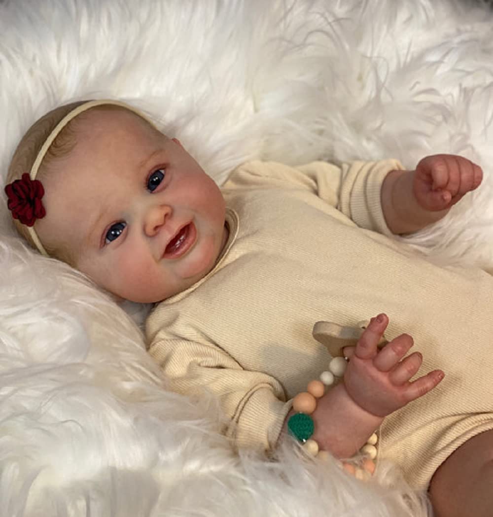 Buy HLSH Newborn Baby Dolls, 22 Inch Rebirth Doll, PVC Free Reborn ...