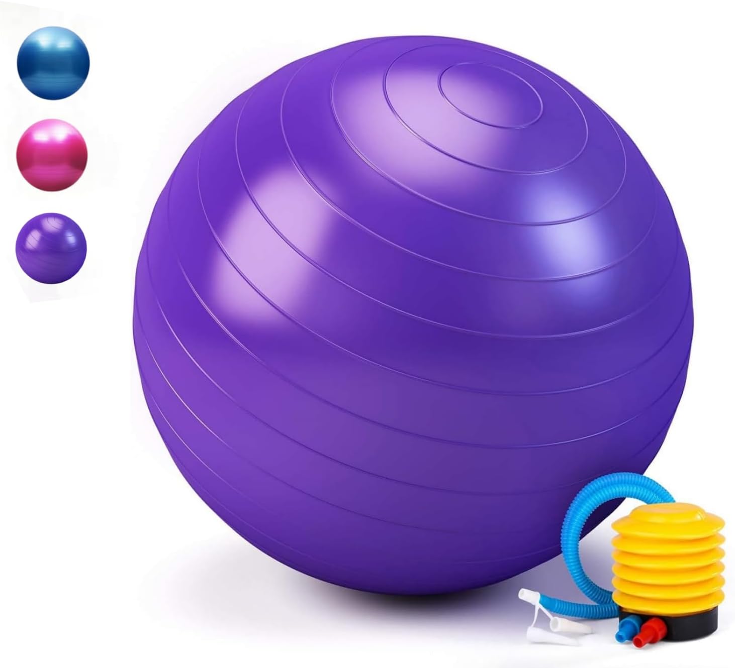 SKY-TOUCH Yoga Ball Anti-Burst, Exercise Ball with Air Pump Thickened ...