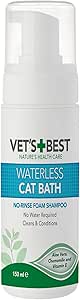 Vet's Best Waterless Cat Bath | No Rinse Waterless Dry Shampoo for Cats ...
