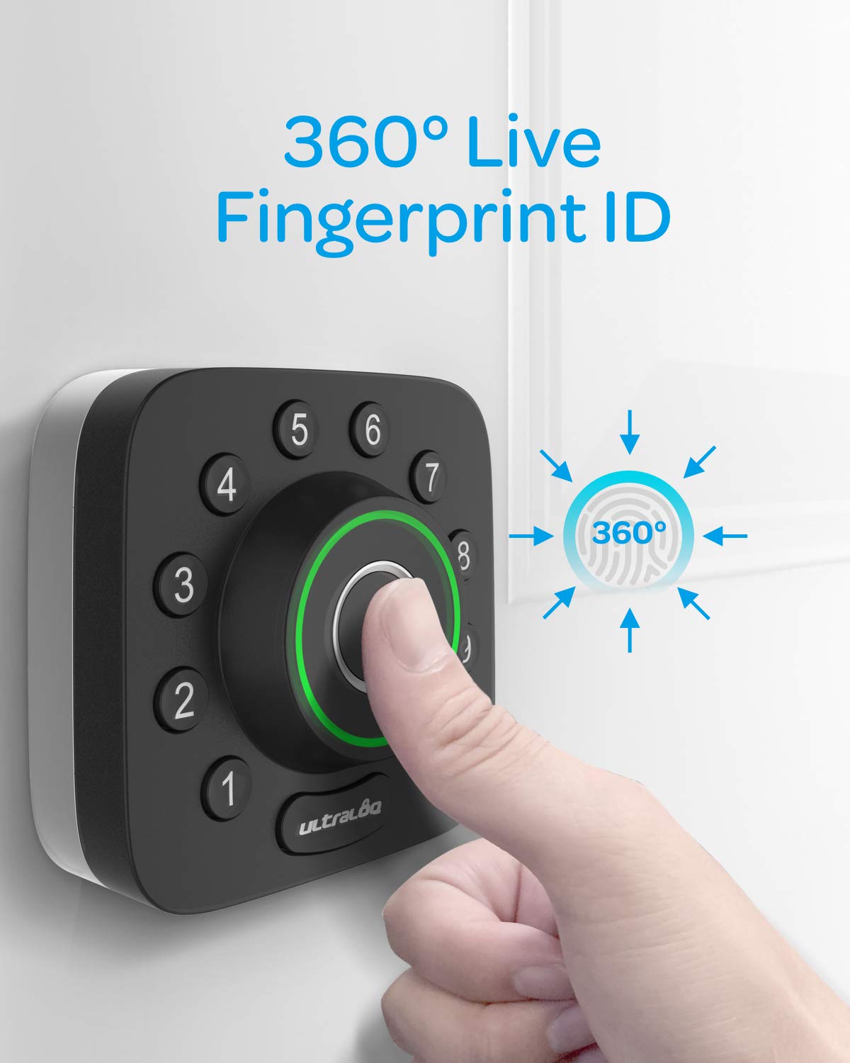 ULTRALOQ Smart Lock U-Bolt Pro, 6-in-1 Keyless Entry Door Lock with ...