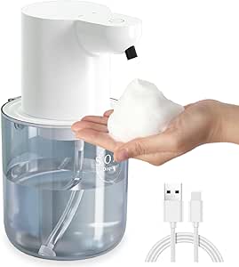 Amazon.com: Josnown Automatic Foaming Soap Dispenser, 4-Level Adjustable Touchless, 13.5oz/400ML ...