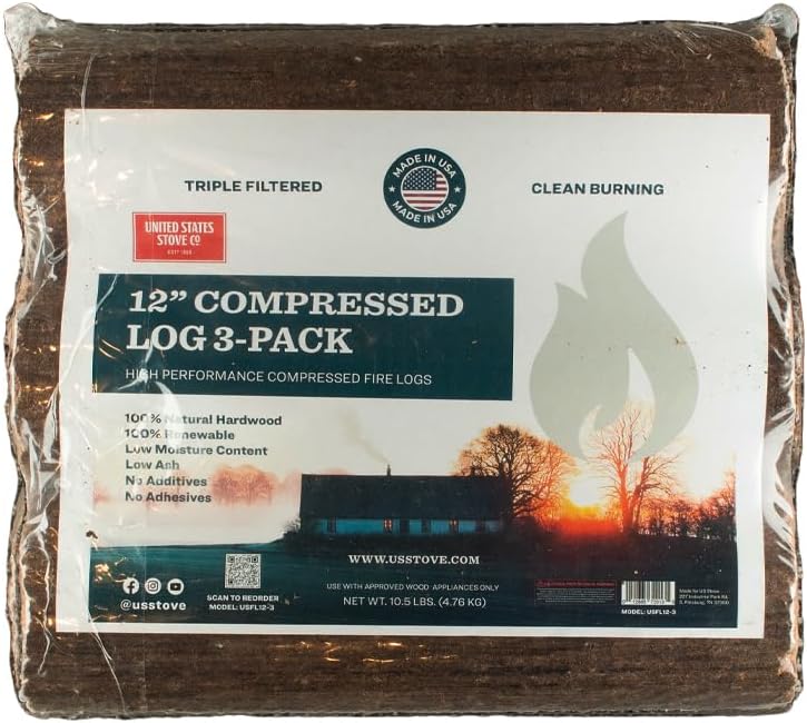 Amazon.com: 12" Compressed Log - 3 Pack : Sports & Outdoors