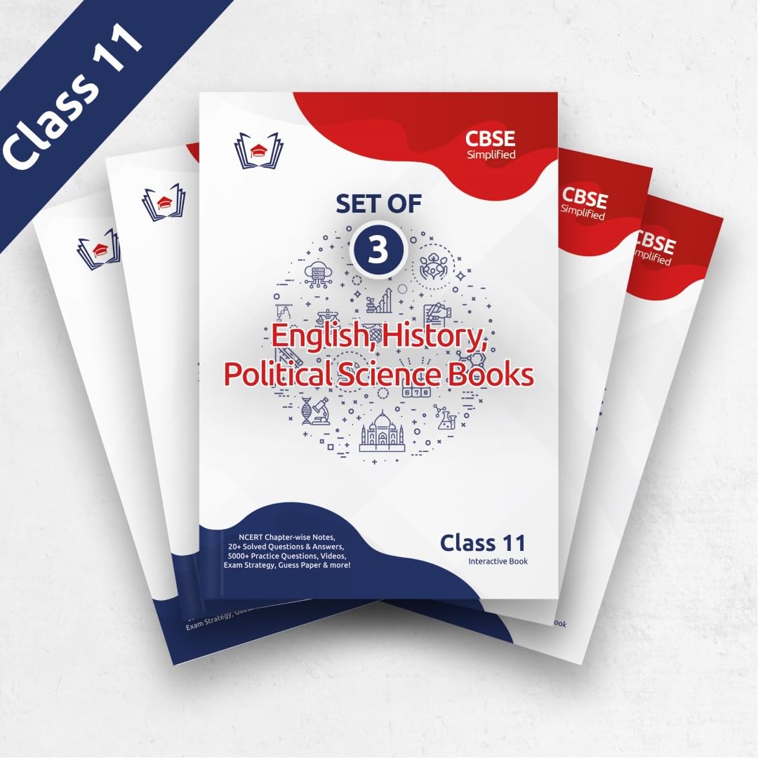 CBSE Simplified: Set of 3 Latest Interactive Guide Books for Class 11 ...