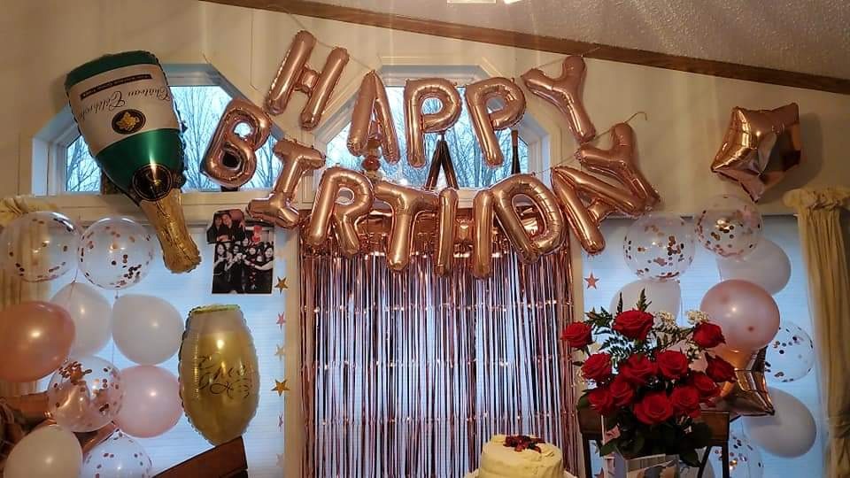 Amazon.com: Fancypartyshop 51st Birthday Decorations - Rose Gold Happy ...