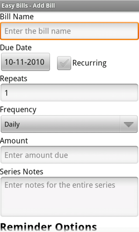 Easy Bills - App on Amazon Appstore