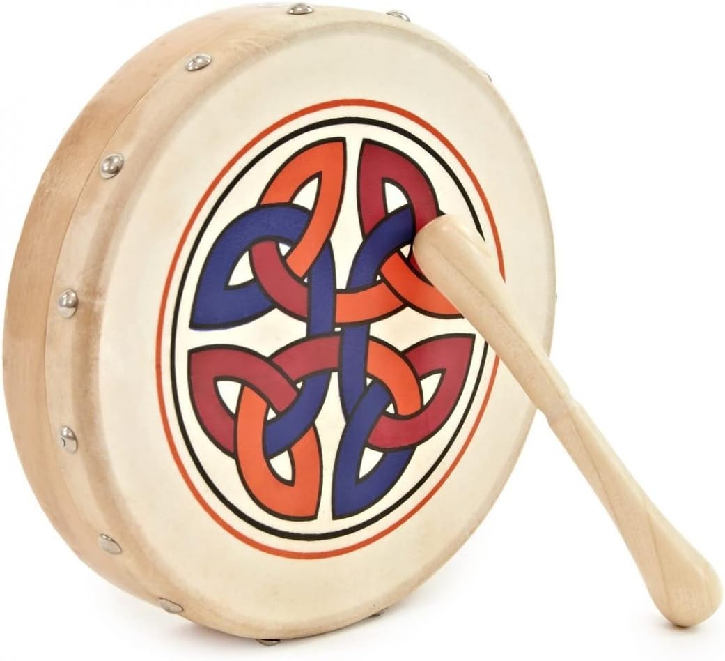 Waltons: 8" Irish Bodhran/Beater/Claddagh Bodhran Design : Amazon.co.uk ...