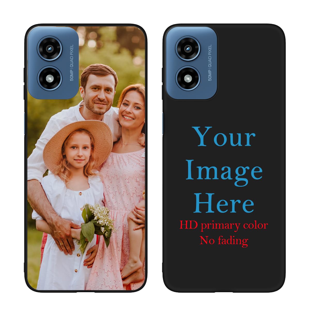 Amazon.com: Custom Phone Case for Motorola Moto G Play 2024,Customized ...