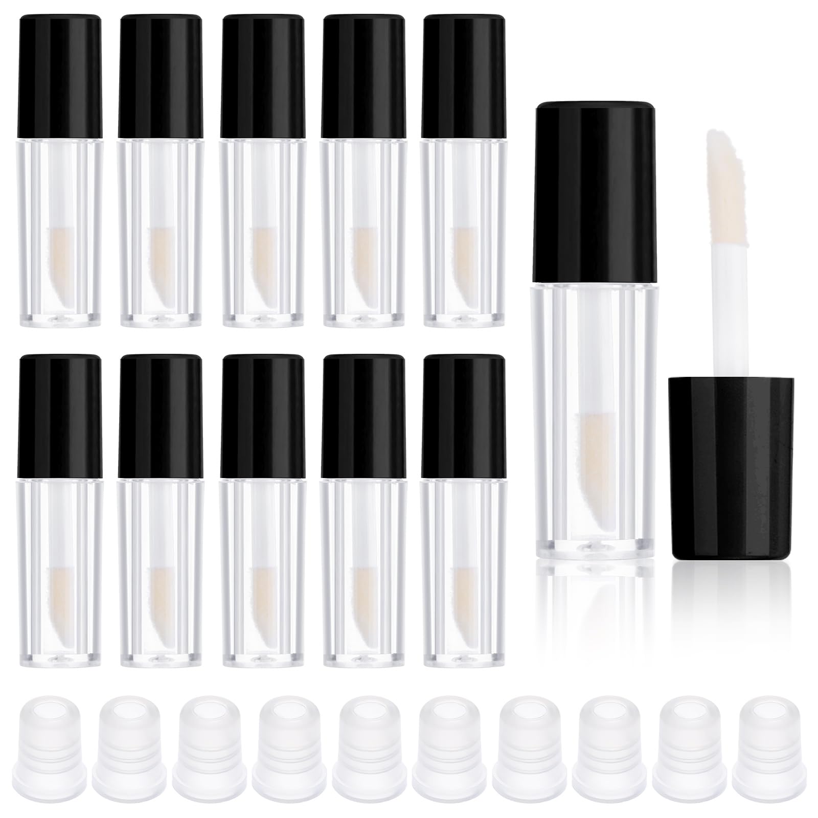 Amazon.com : 10Pcs Lip Gloss Tubes Empty, 1.2ml Mini Refillable Lip ...