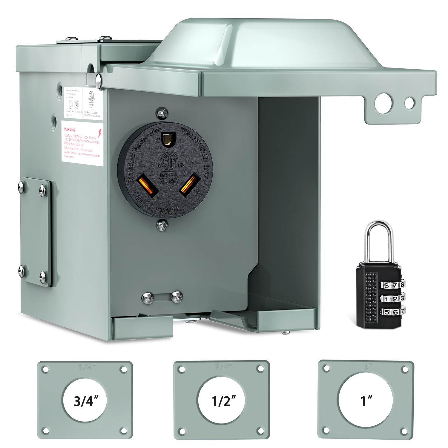 Amazon.com: Nilight 30AMP RV Power Outlet Box 125V NEMA TT-30R ...