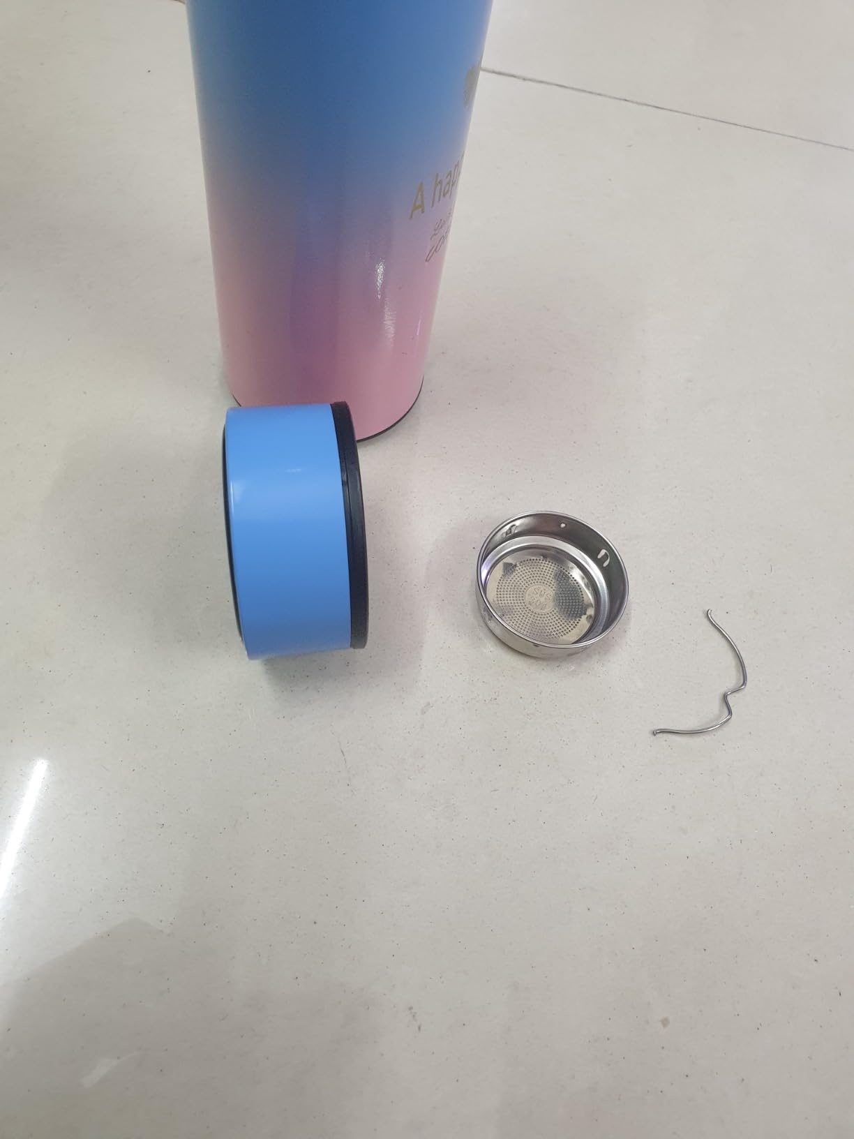 DPM Stainless Steel Double Colour Led Temperature Water Bottle Display ...