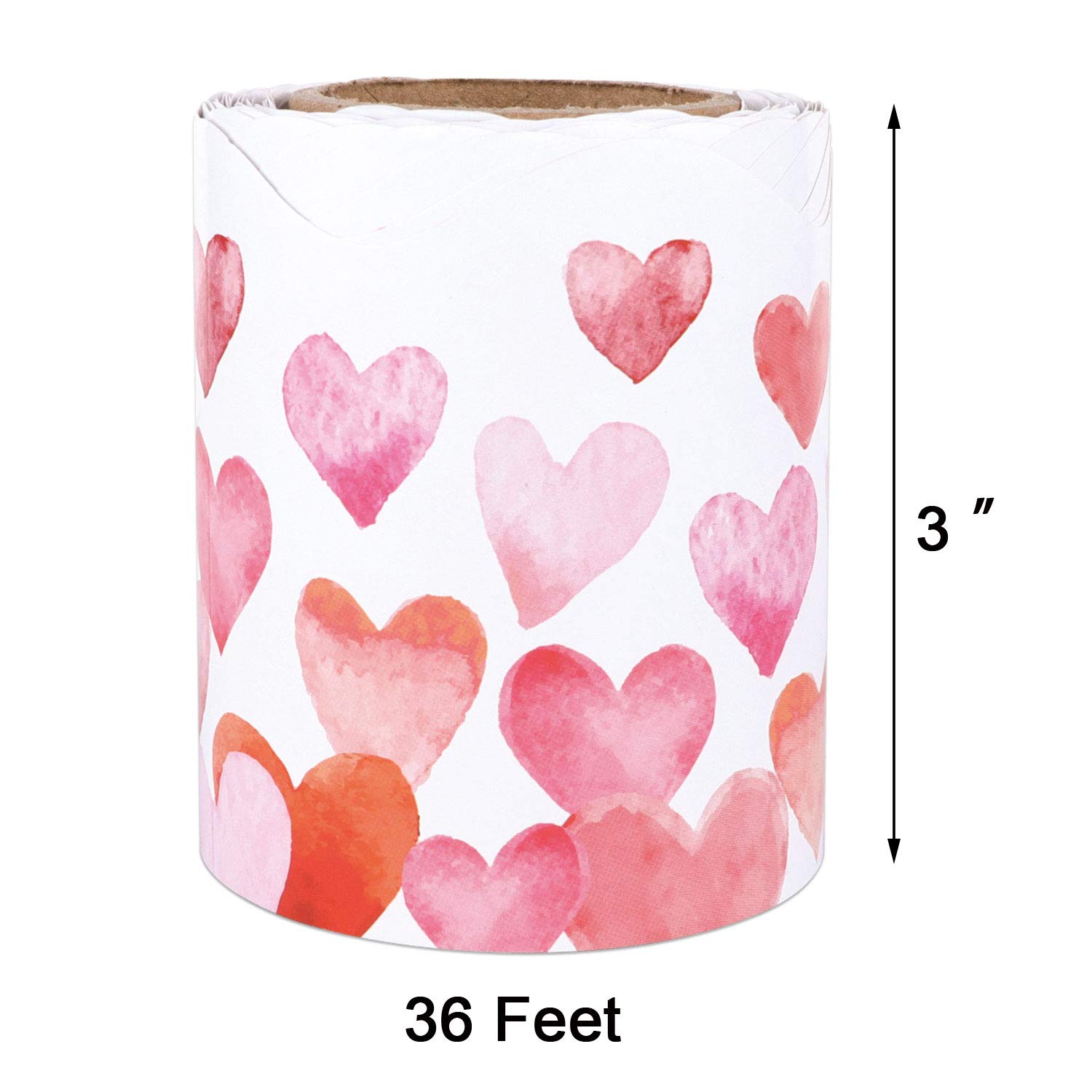 Snapklik.com : Water Color Heart Scalloped Bulletin Board Borders For ...