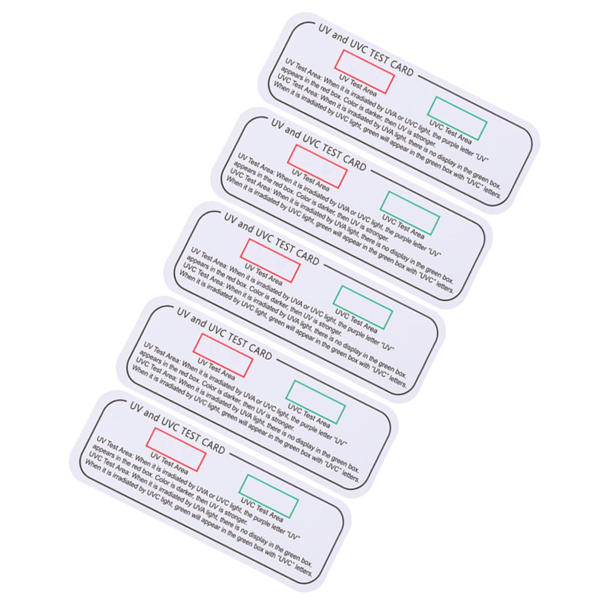 Buy UV Test Cards 5pcs UV Test Uvc-uva Test Tools Light Effects Tester ...