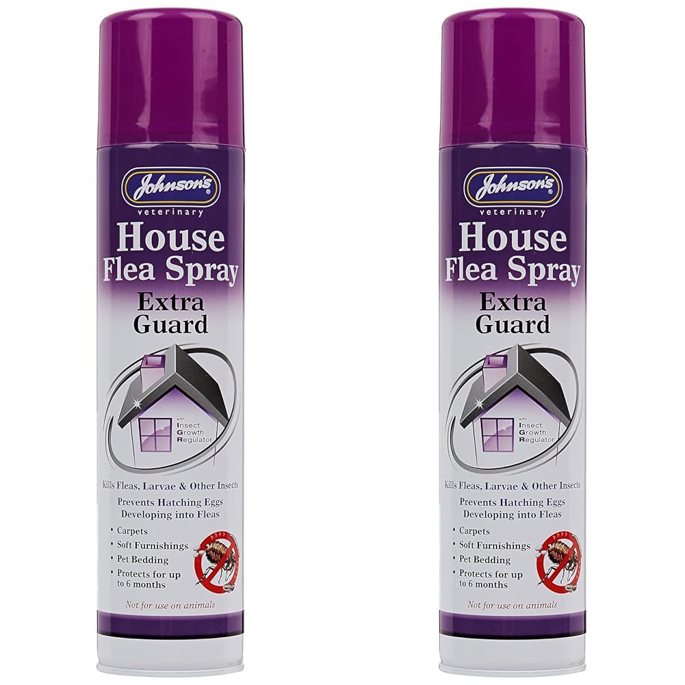 Johnson's Extra Guard House Flea Spray, 400 ml (Pack of 2) : Amazon.co ...