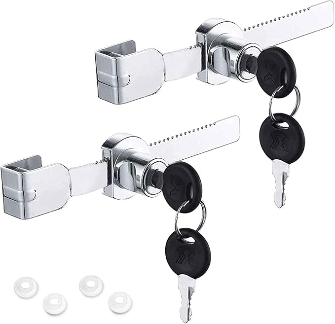 Sliding Glass Door Lock, Display Case Lock,Showcase Lock Ratchet Lock ...