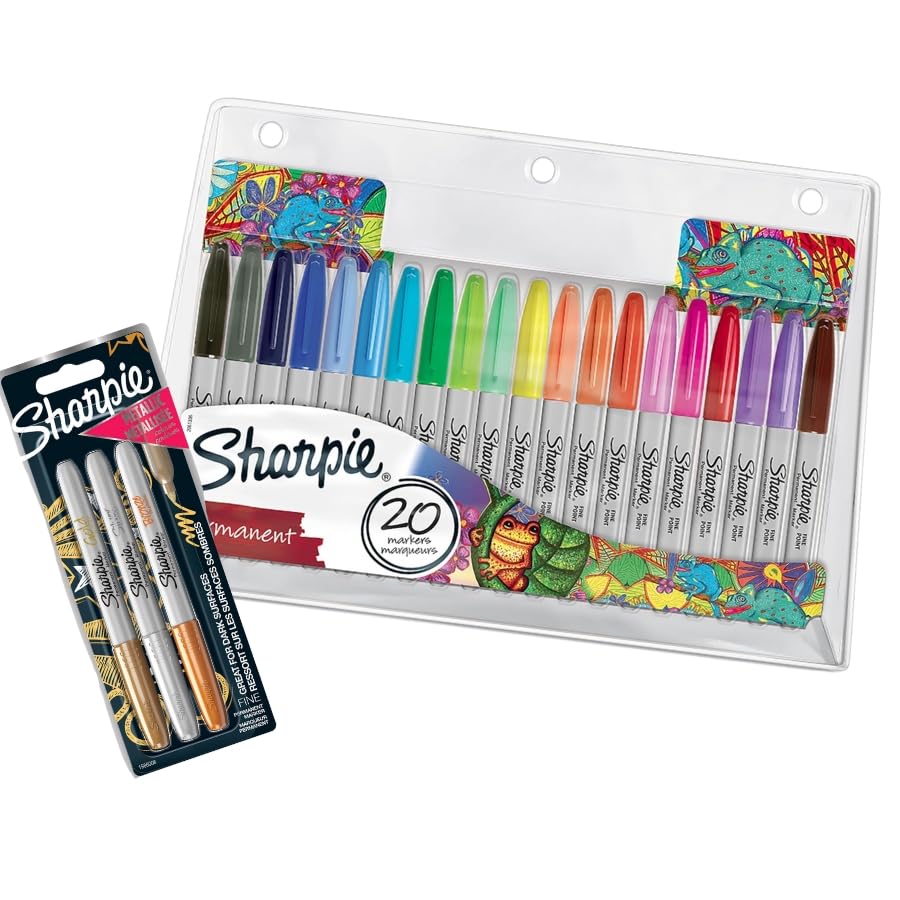 Sharpie Permanent Marker Set | Exclusive Colour Assortment & Assorted ...