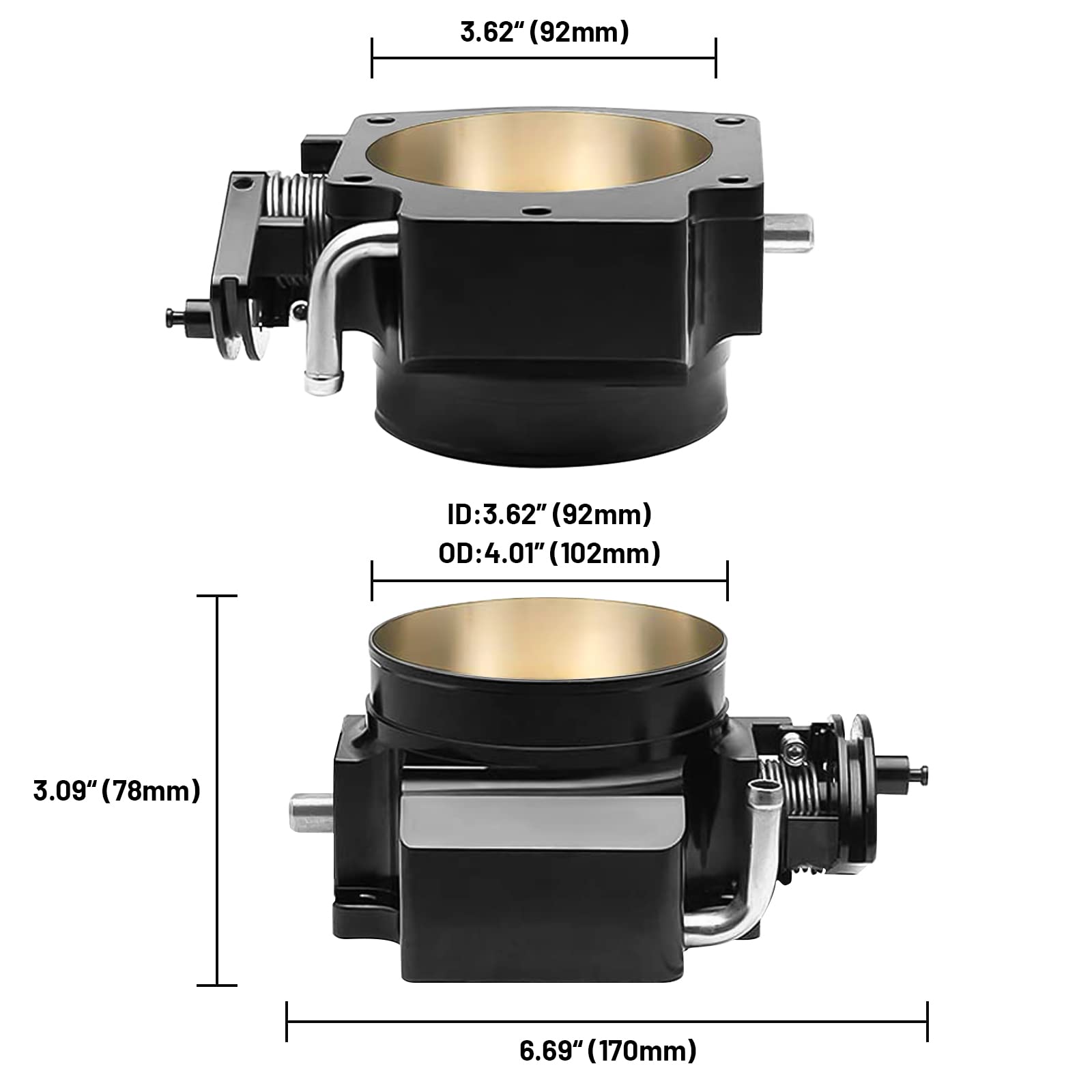 Snapklik.com : Endxedo 92MM Throttle Body