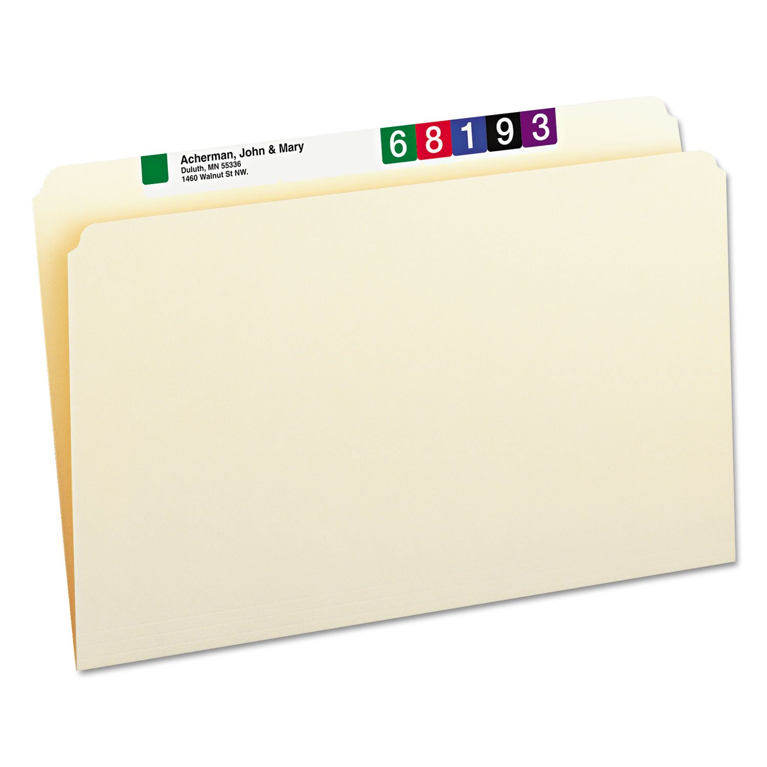 Snapklik.com : Smead File Folder, Straight-Cut Tab