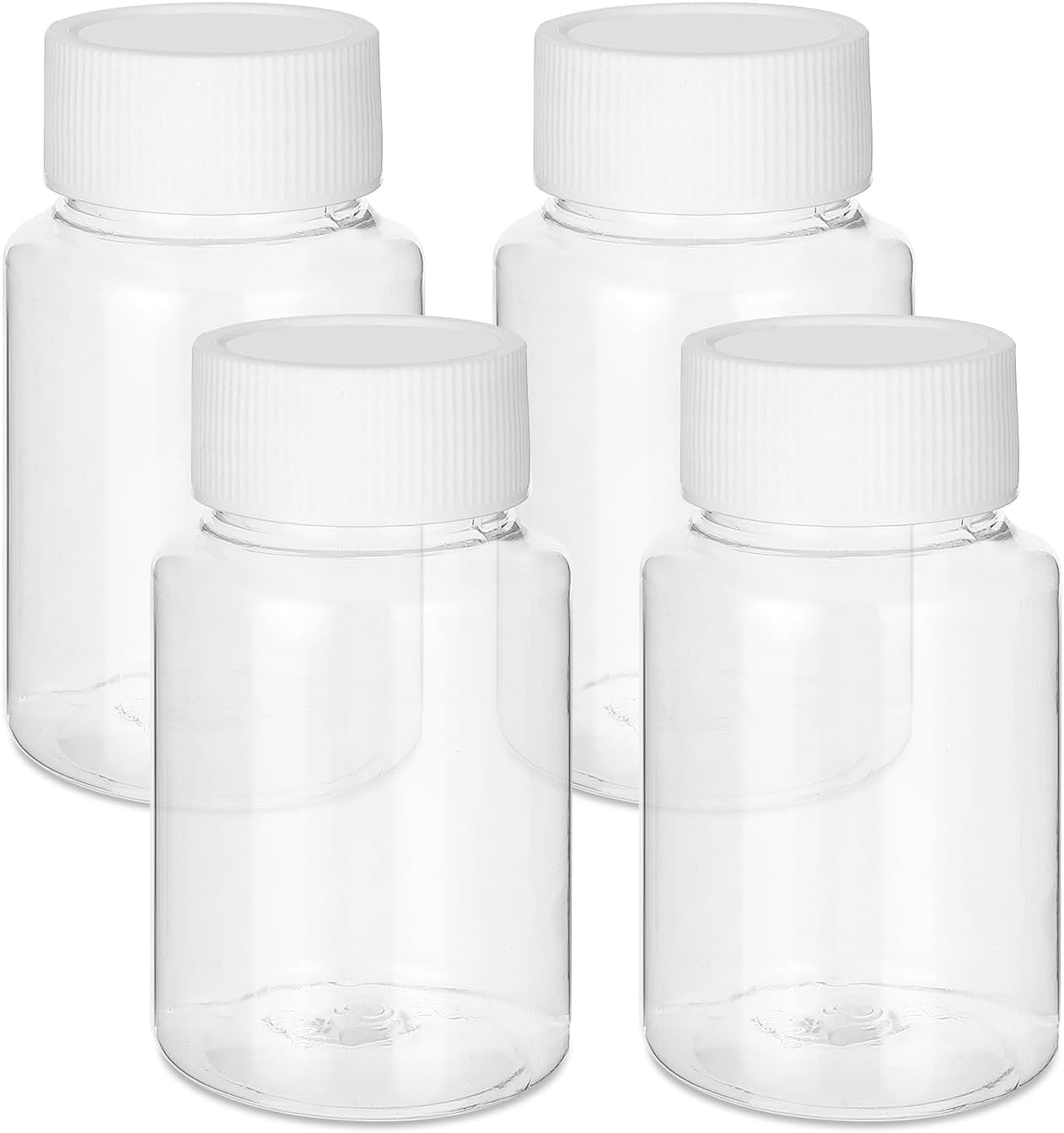 6Pcs Clear Pill Bottle Empty Plastic Pill Containers Medicine Reagent ...