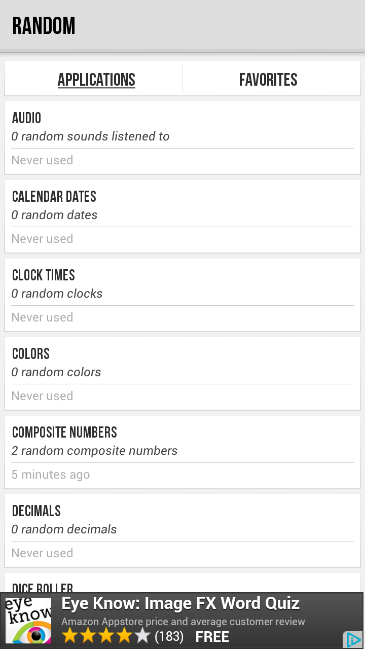 Random - Random Number Generator:Amazon.co.uk:Appstore for Android