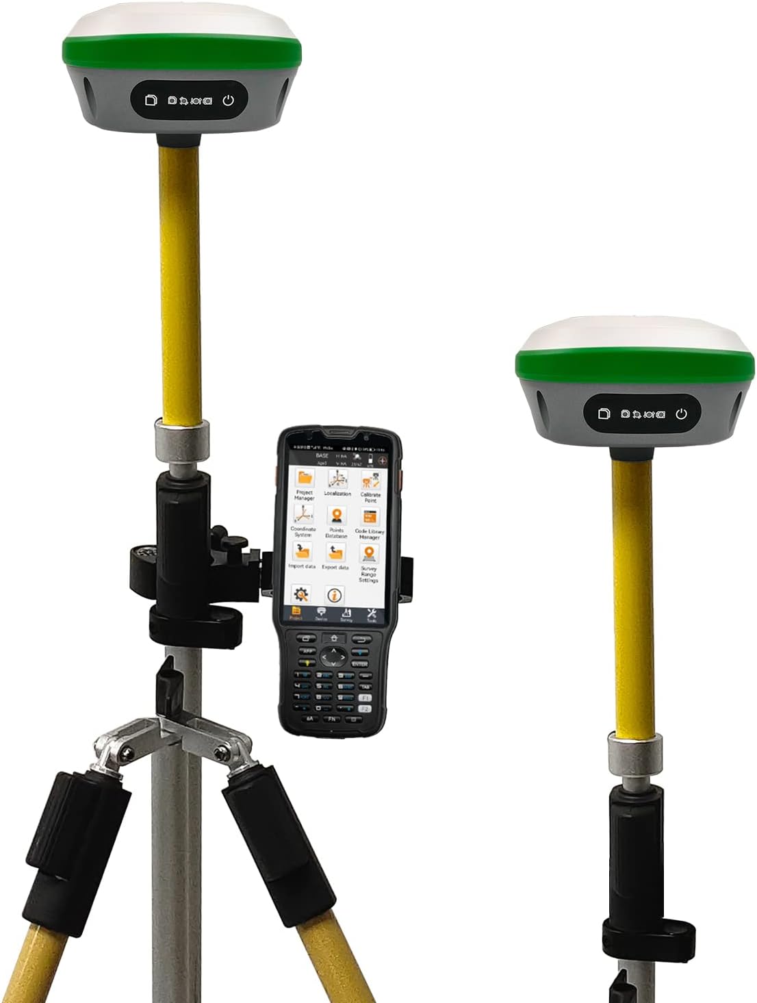 SMAJAYU Sistema de topografía GPS RTK con base y receptor GPS Rover GNSS equipo de medición ...