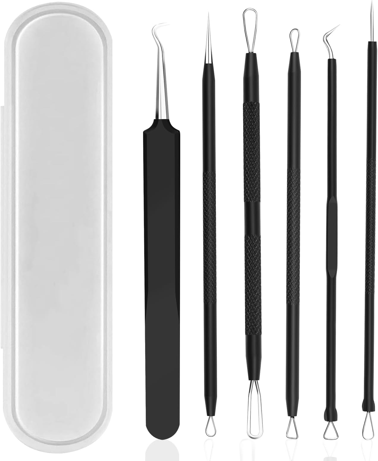 Amazon.com: Pimple Popper Tool Kit,Blackhead Remover Tool 6 Pcs ...